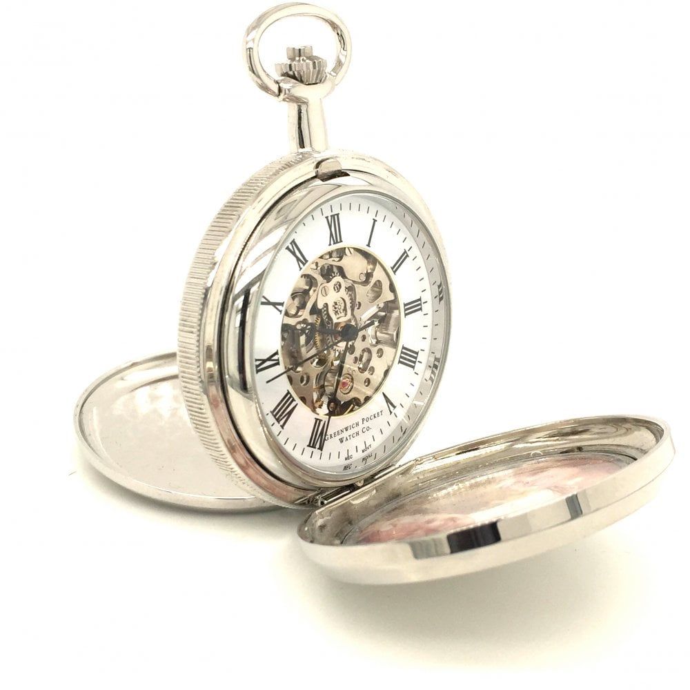 The Kew - Mechanical Chrome Plated Photo Frame Pocket Watch GPW101 ...