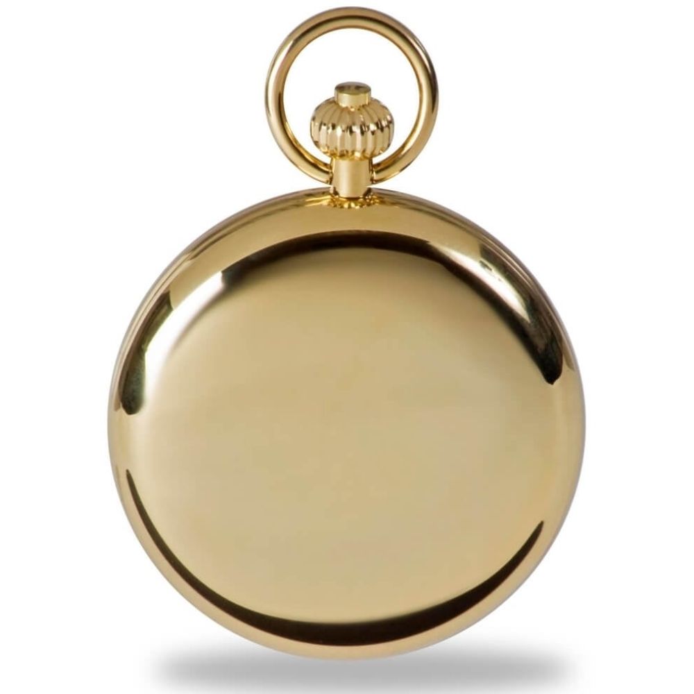 Mechanical Open Face Gold Plated Pocket Watch PW94 | Pocketwatch Uk