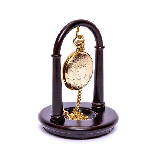 Arched Walnut Pocket Watch Stand PH42 | Pocketwatch Uk