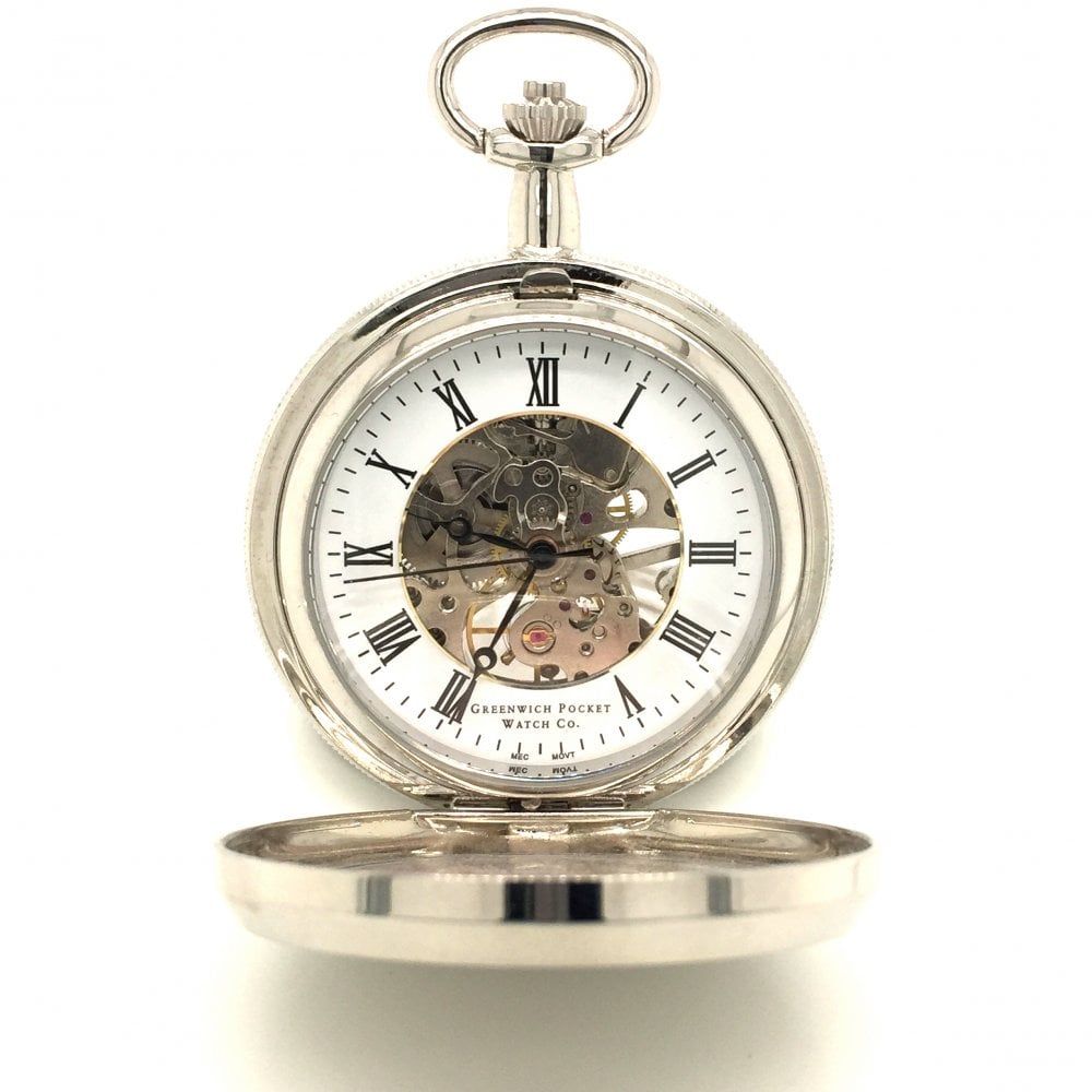 The Kew - Mechanical Chrome Plated Photo Frame Pocket Watch GPW101 ...