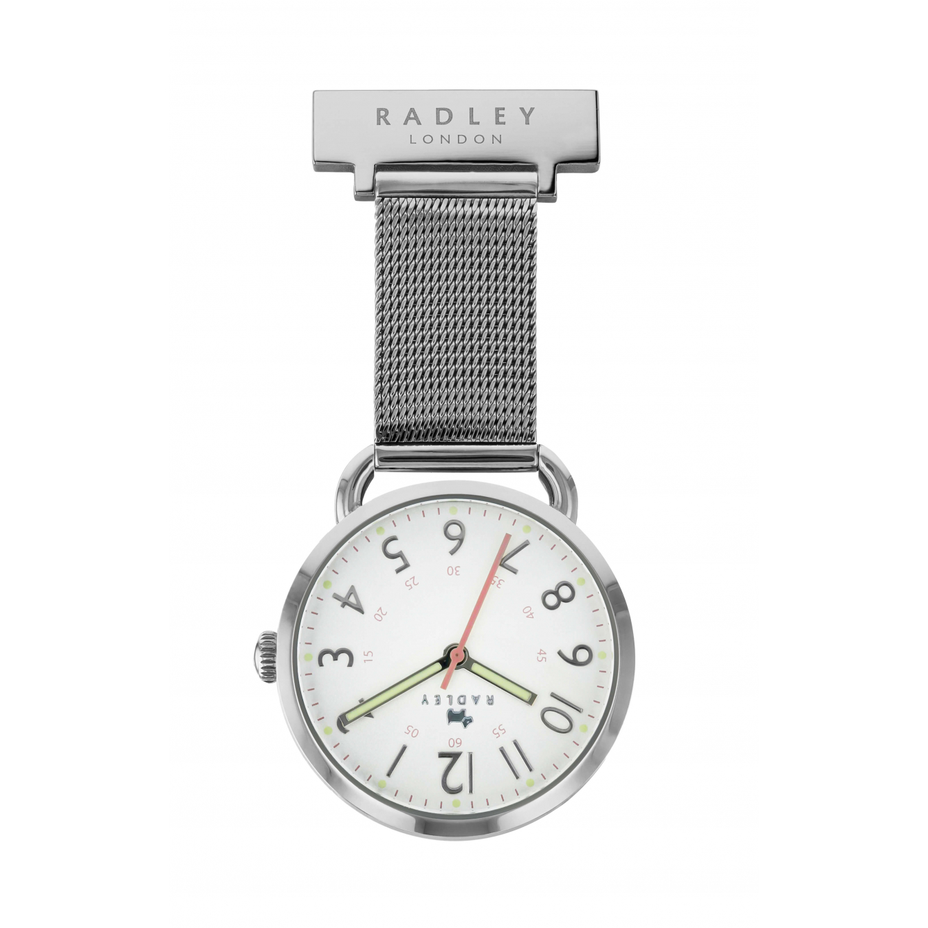 Ladies Silver Stainless Steel Mesh Strap Nurses FOB RY5001 | Pocketwatch Uk