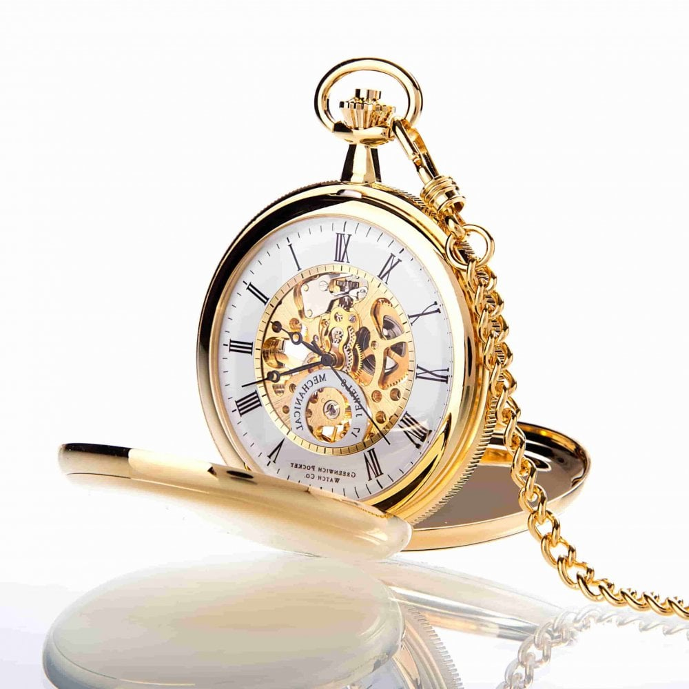 The St James - Gold Mechanical Double Hunter Pocket Watch GPW248 ...