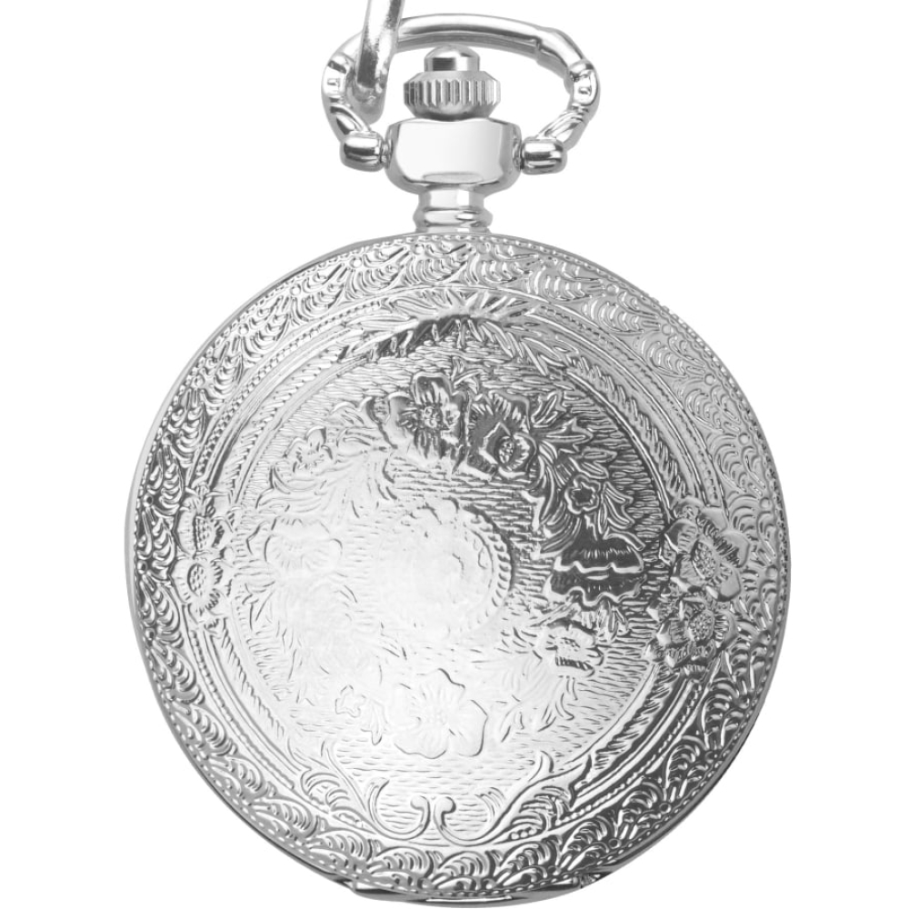 Sekonda Gents Silver Plated Full Hunter Pocket Watch 3798 | Pocketwatch Uk