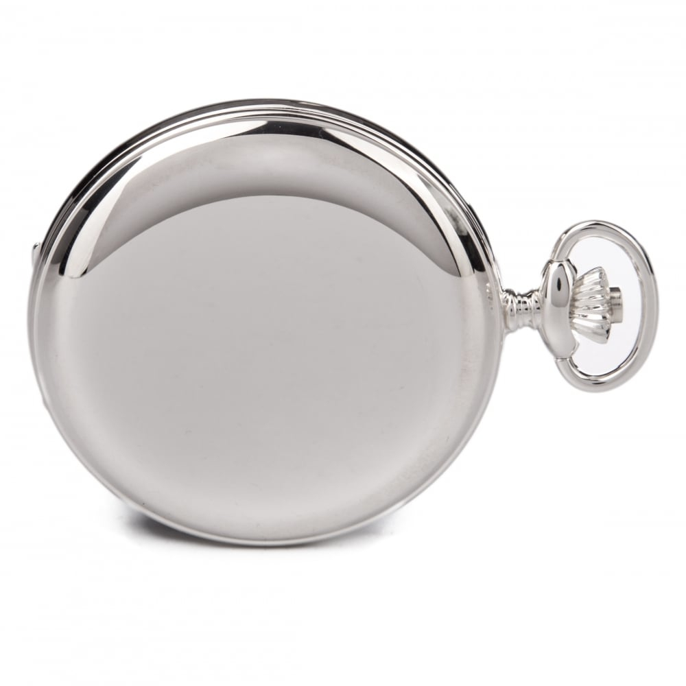 Half Hunter Sterling Silver Mechanical Pocket Watch G151 | Pocketwatch Uk