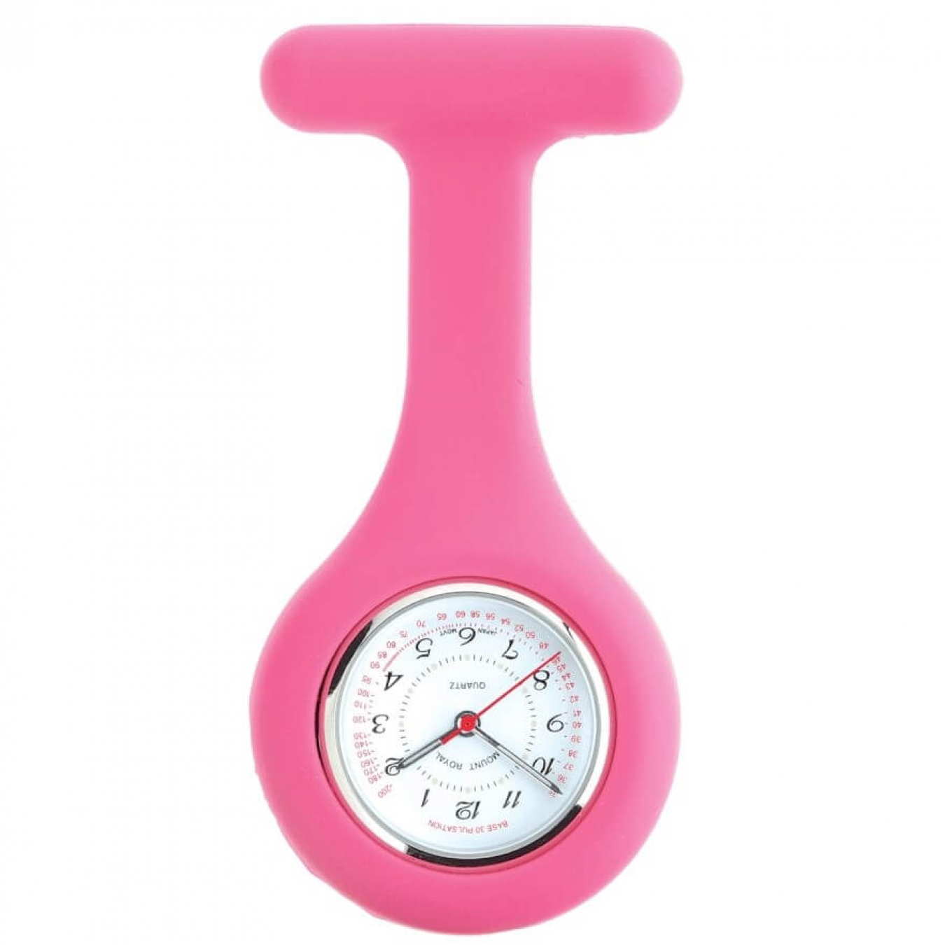 Pink Silicone Fob Watch B60P | Pocketwatch Uk