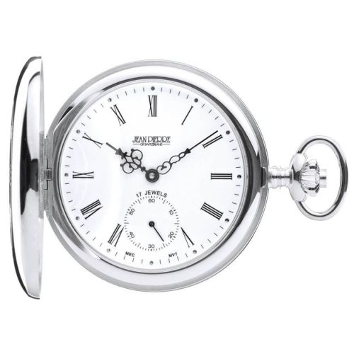 Half Hunter Sterling Silver Mechanical Pocket Watch G151 | Pocketwatch Uk