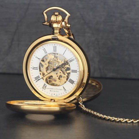 Gold Pocket Watches | FREE Engraving & Delivery