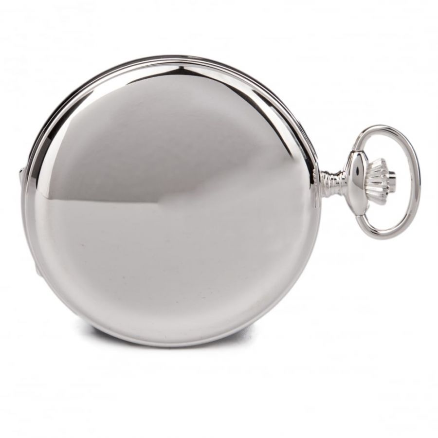Half Hunter Sterling Silver Mechanical Pocket Watch G155 | Pocketwatch Uk