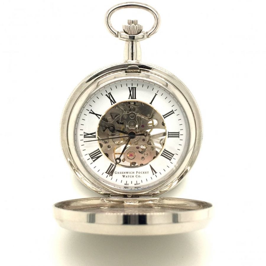 The Kew - Mechanical Chrome Plated Photo Frame Pocket Watch GPW101 ...
