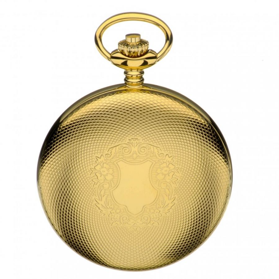 Mount Royal Gold Tone Mechanical Full Hunter Pocket Watch B10 ...