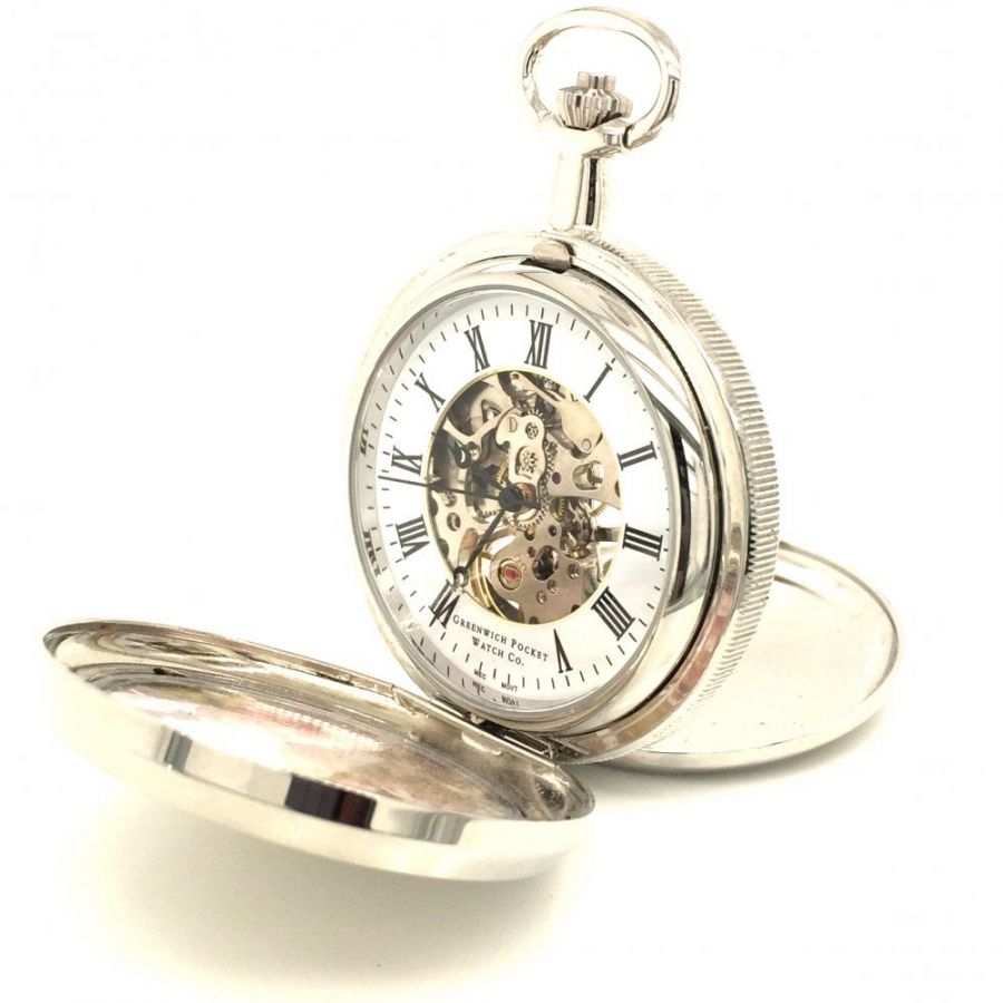 The Kew - Mechanical Chrome Plated Photo Frame Pocket Watch GPW101 ...