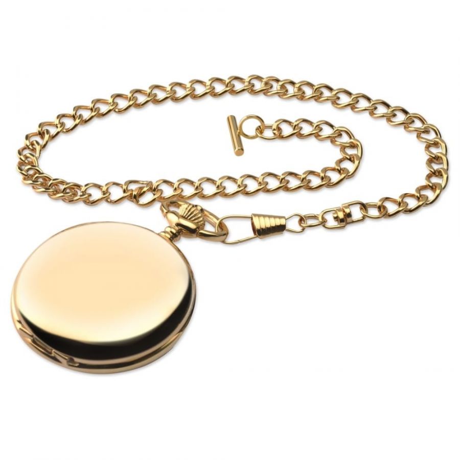 Exclusive Gold Tone Pocket Watch 5542.9 | Pocketwatch Uk