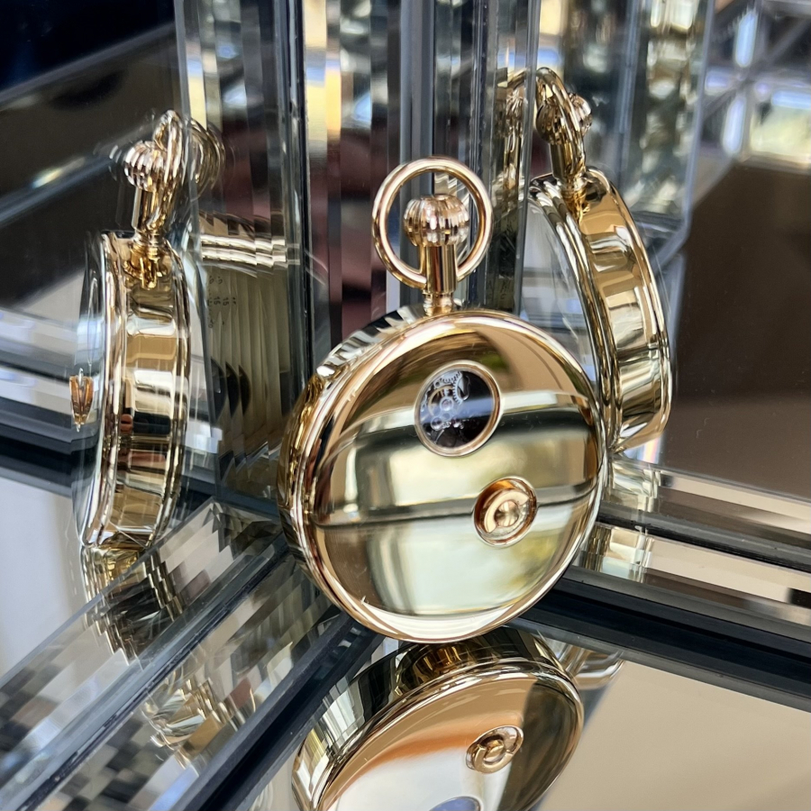 17 Jewel Gold Plated Mechanical Open Face Musical Pocket Watch G307PM ...