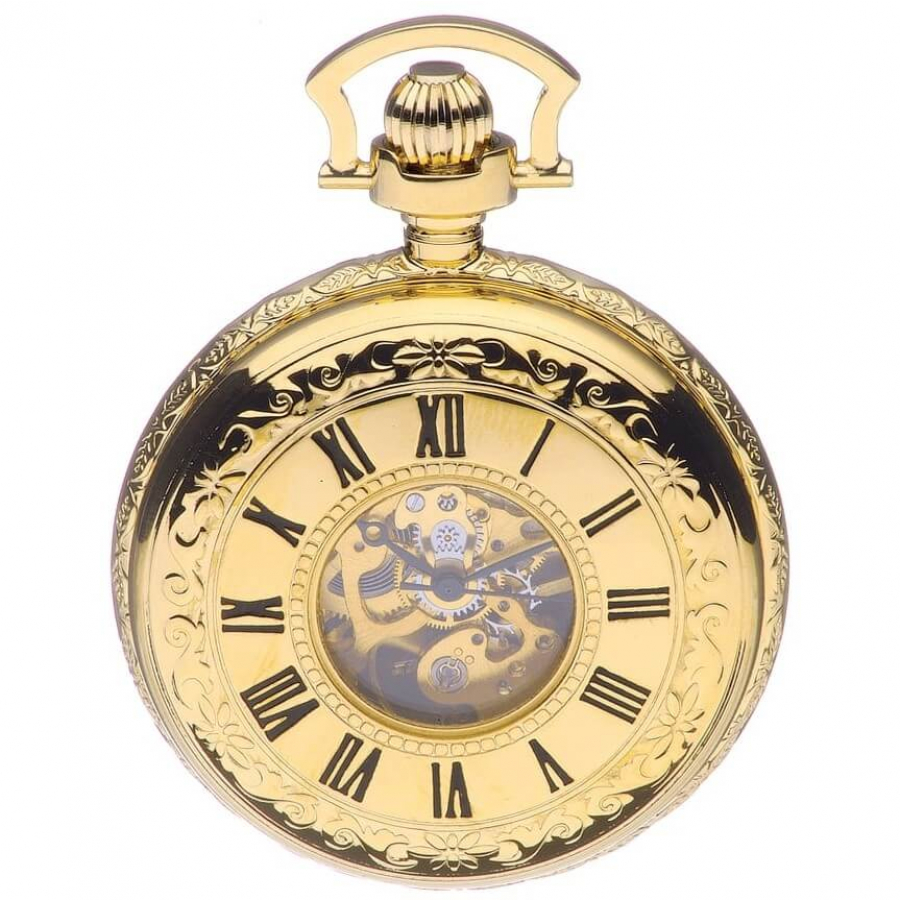 Mount Royal Mechanical Double Half Hunter Gold Plated Pocket Watch B41 ...