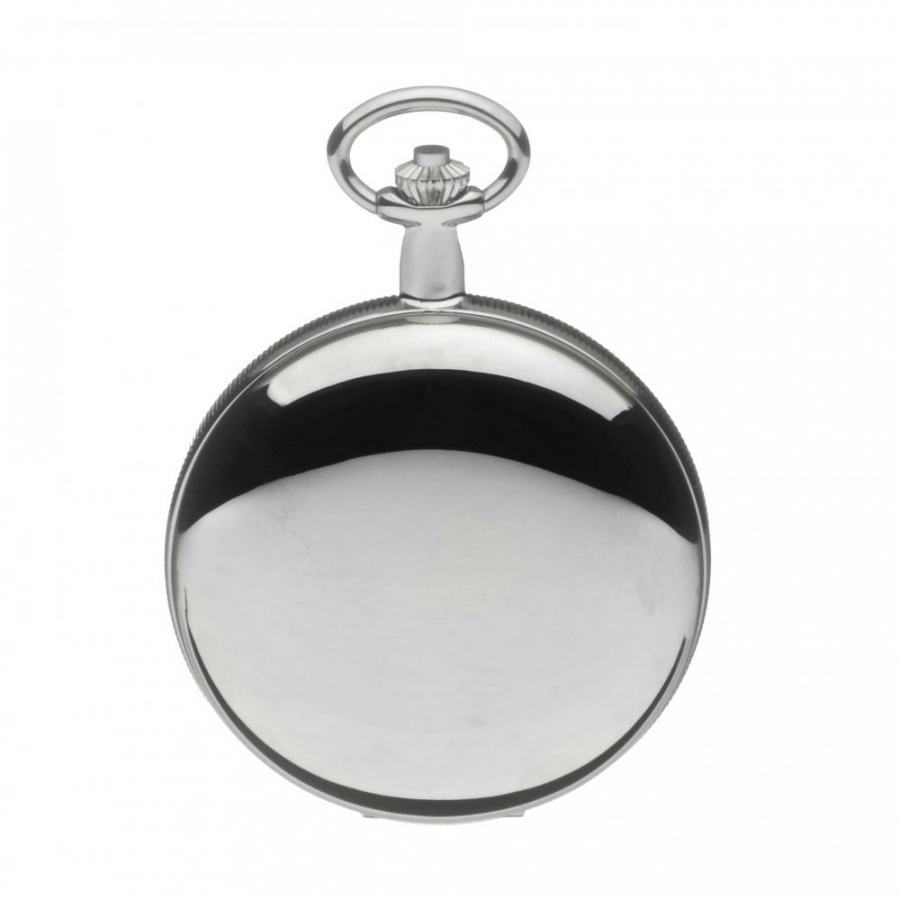 Mount Royal Skeleton Mechanical Double Hunter Chrome Plated Pocket ...