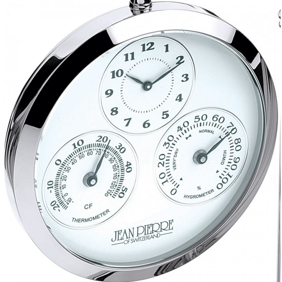 Gents Open Face 'Weather Station' Pocket Watch With Stand D15 ...