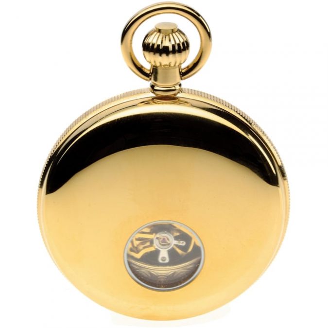 Jean Pierre Of Switzerland Gold Plated Double Hunter Mechanical Pocket ...